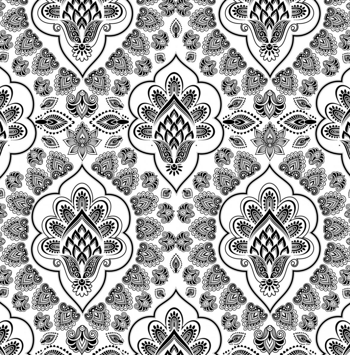 Henna Paisley | Hedges - 3Beaches Textiles